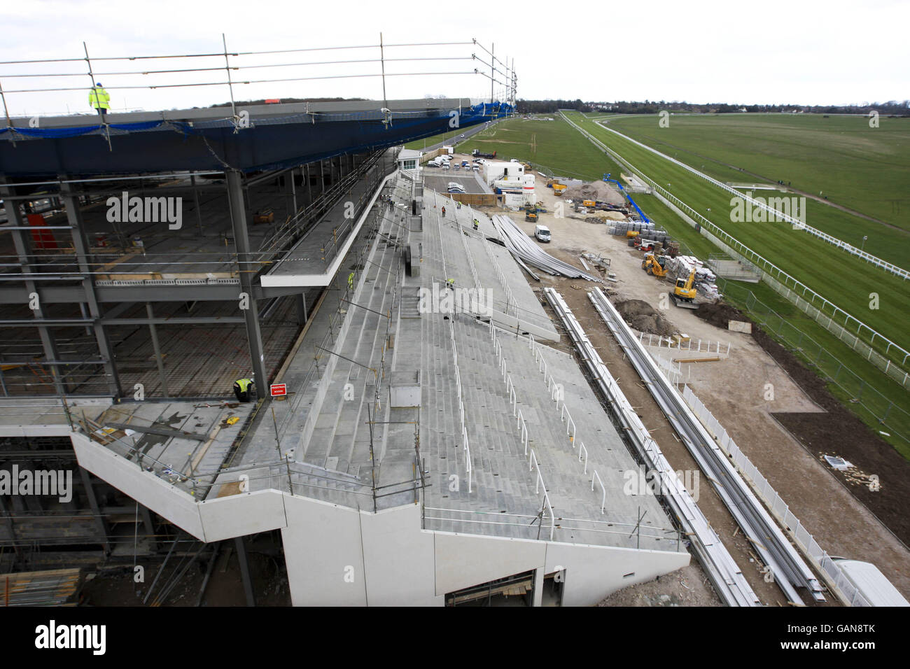 Horse Racing - Grandstand Redevelopment - Epsom Downs Racecourse Stock ...
