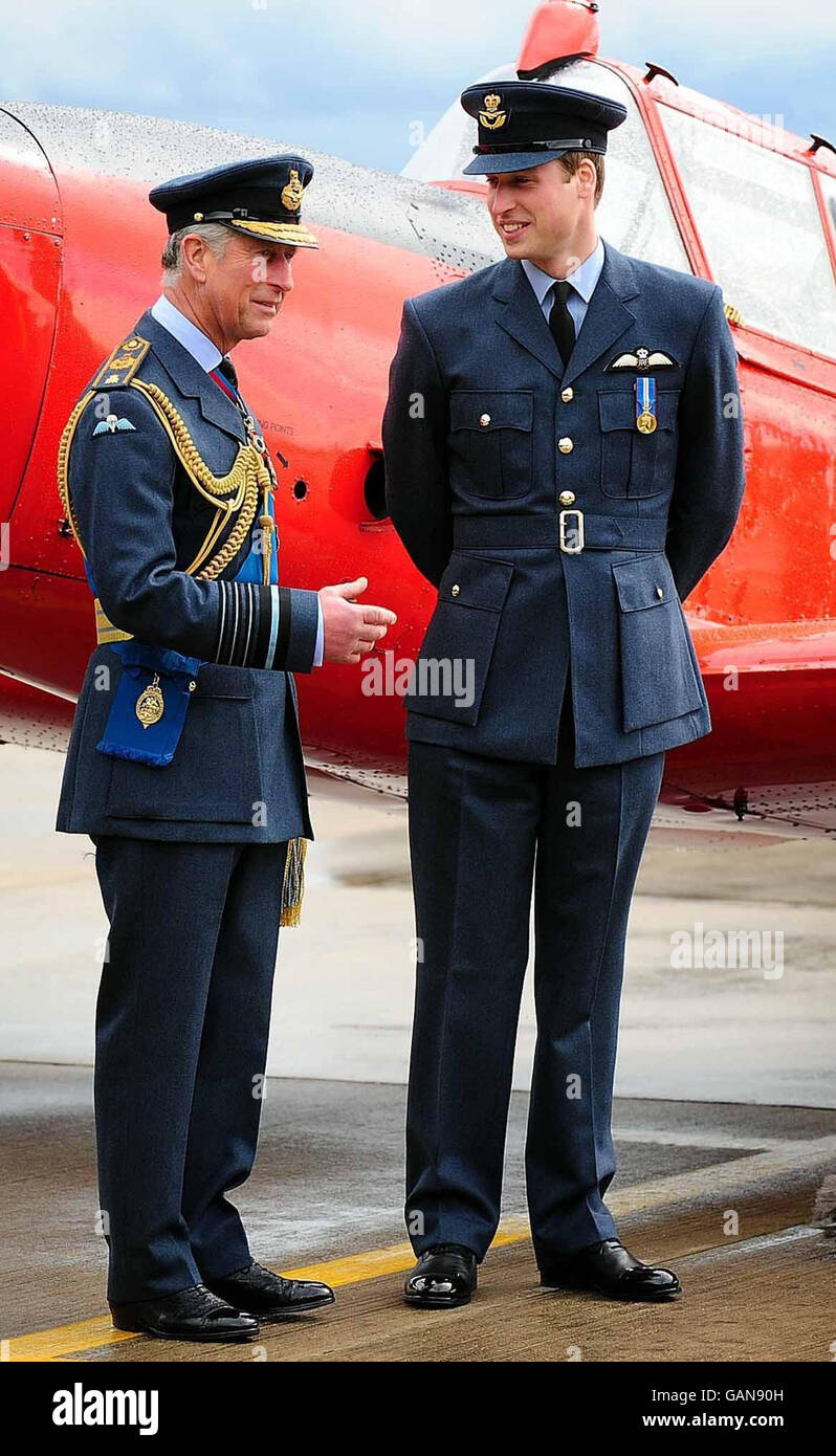 The Prince Of Wales And Prince William At Raf Cranwell High Resolution ...