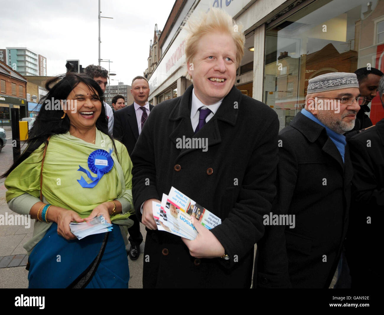 Boris Johnson campaign trail Stock Photo - Alamy