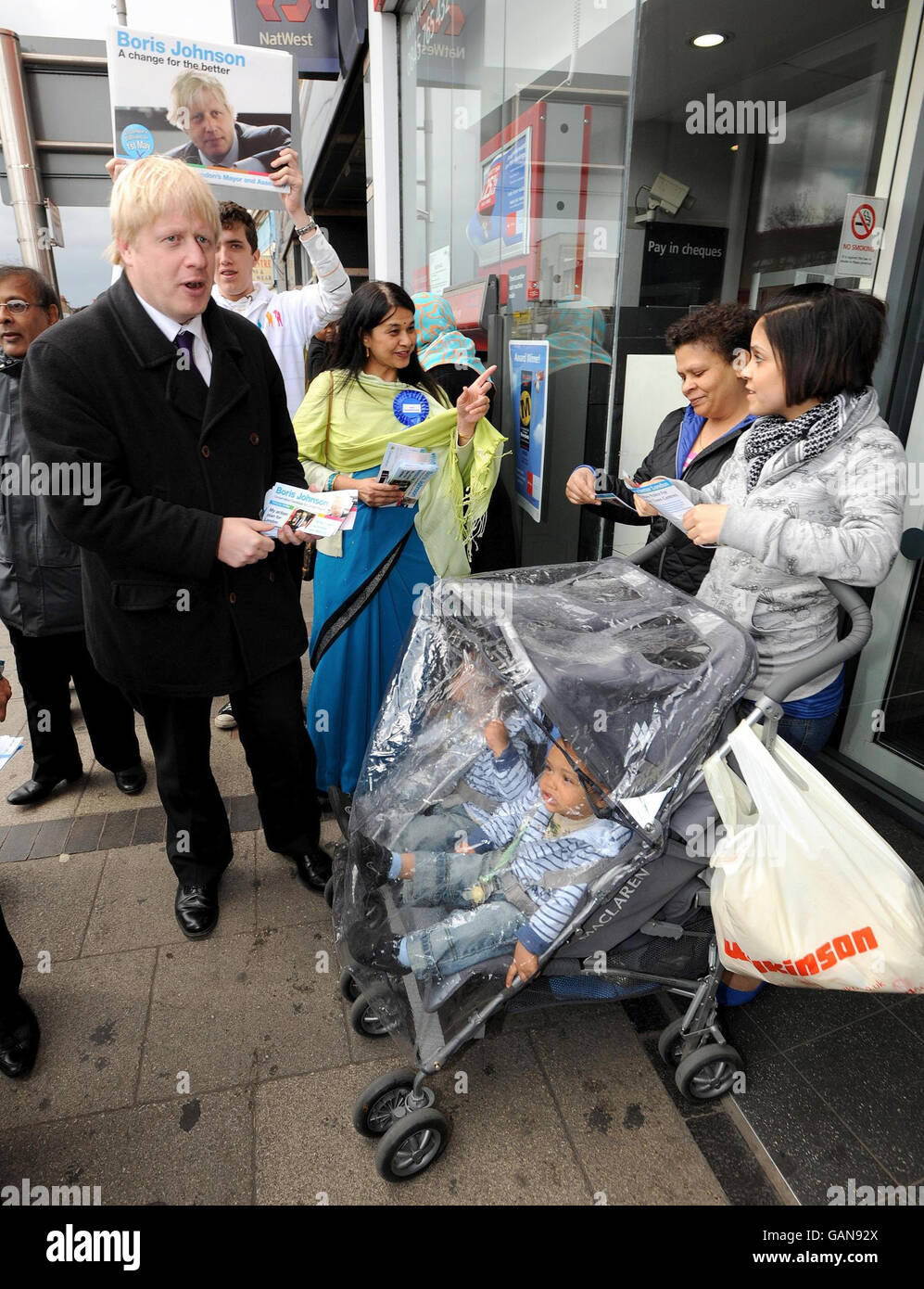 Boris Johnson campaign trail Stock Photo - Alamy