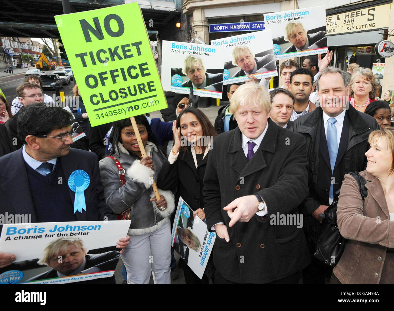 Boris Johnson campaign trail Stock Photo - Alamy