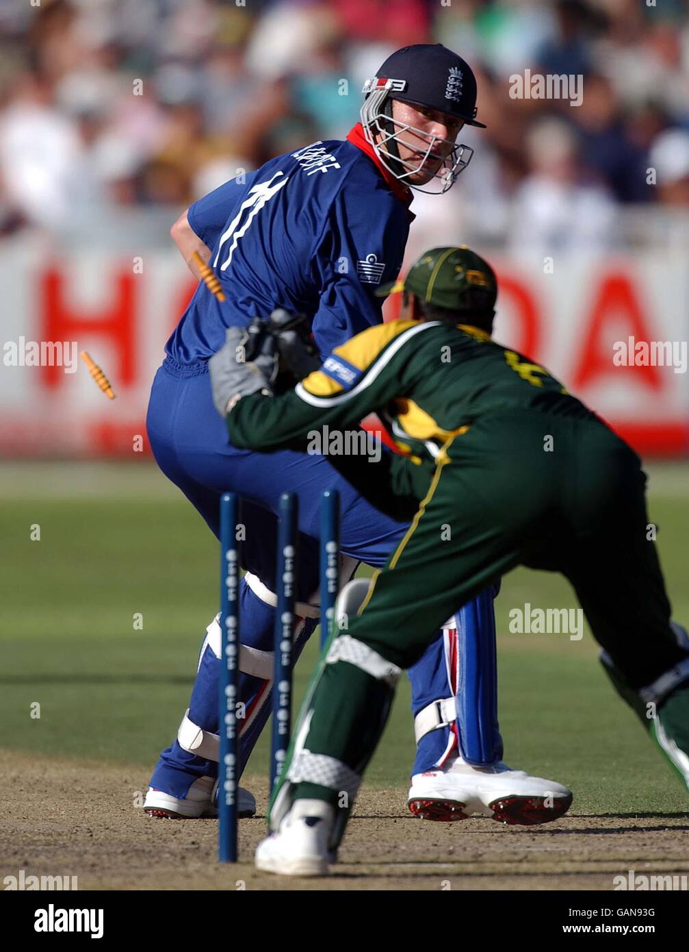 Cricket - World Cup 2003 - England v Pakistan. England's Andrew ...