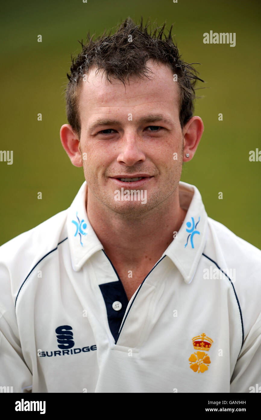 Cricket derbyshire county cricket club photocall hi-res stock ...