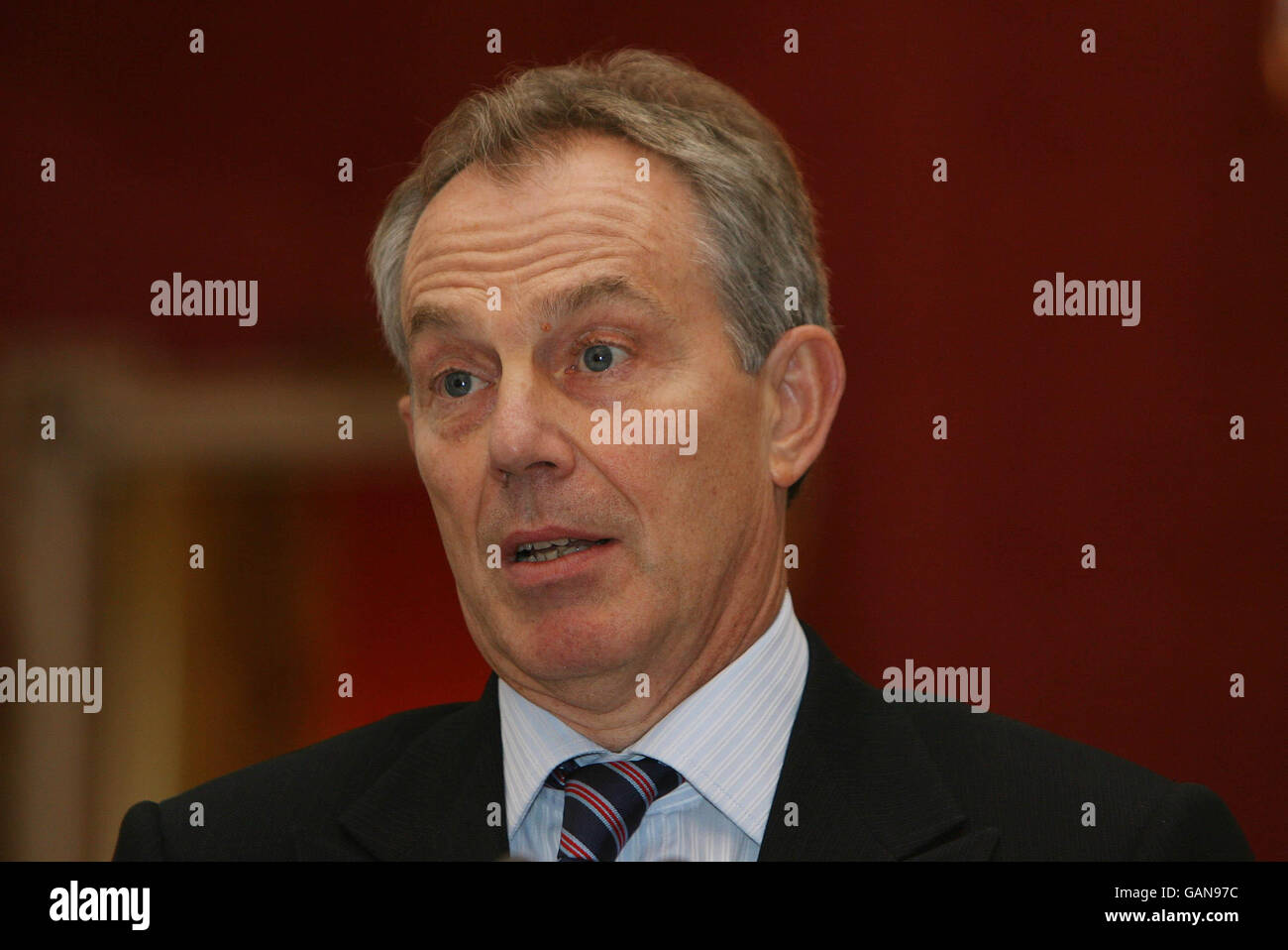 Tony Blair honoured for Northern Ireland peace commitment Stock Photo ...