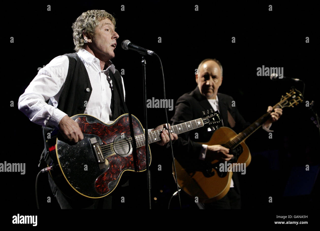 The Who performing on stage during the Teenage Cancer Trust week of ...