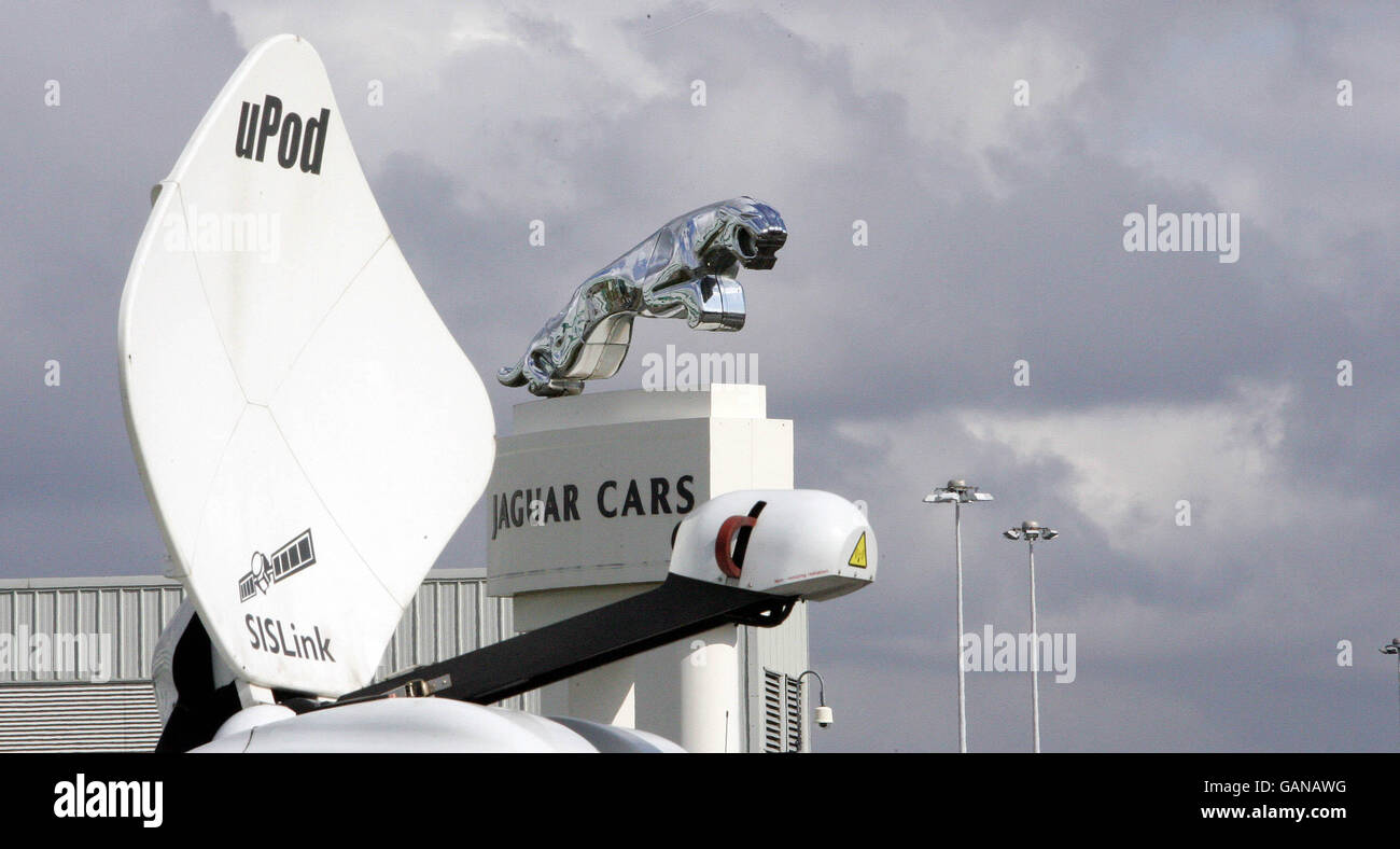 TV Broadcast vehicle Stock Photo - Alamy