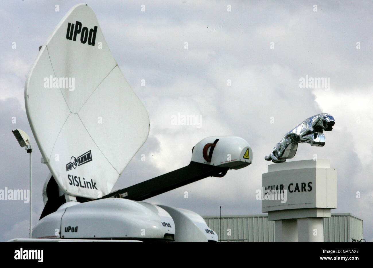 TV Broadcast vehicle Stock Photo - Alamy