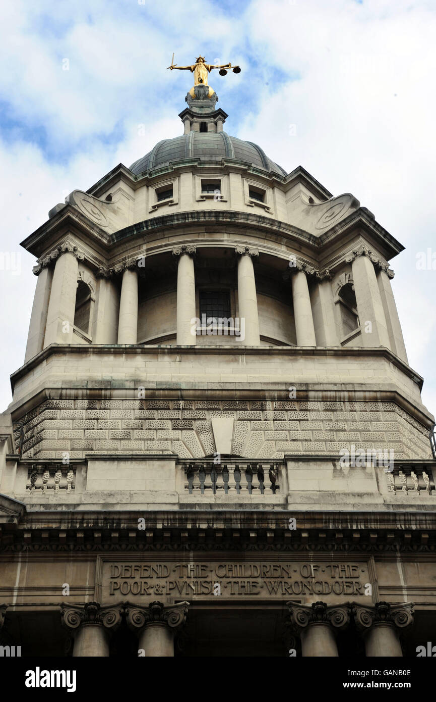 The Central Criminal Court - Old Bailey - London. A general view of the ...