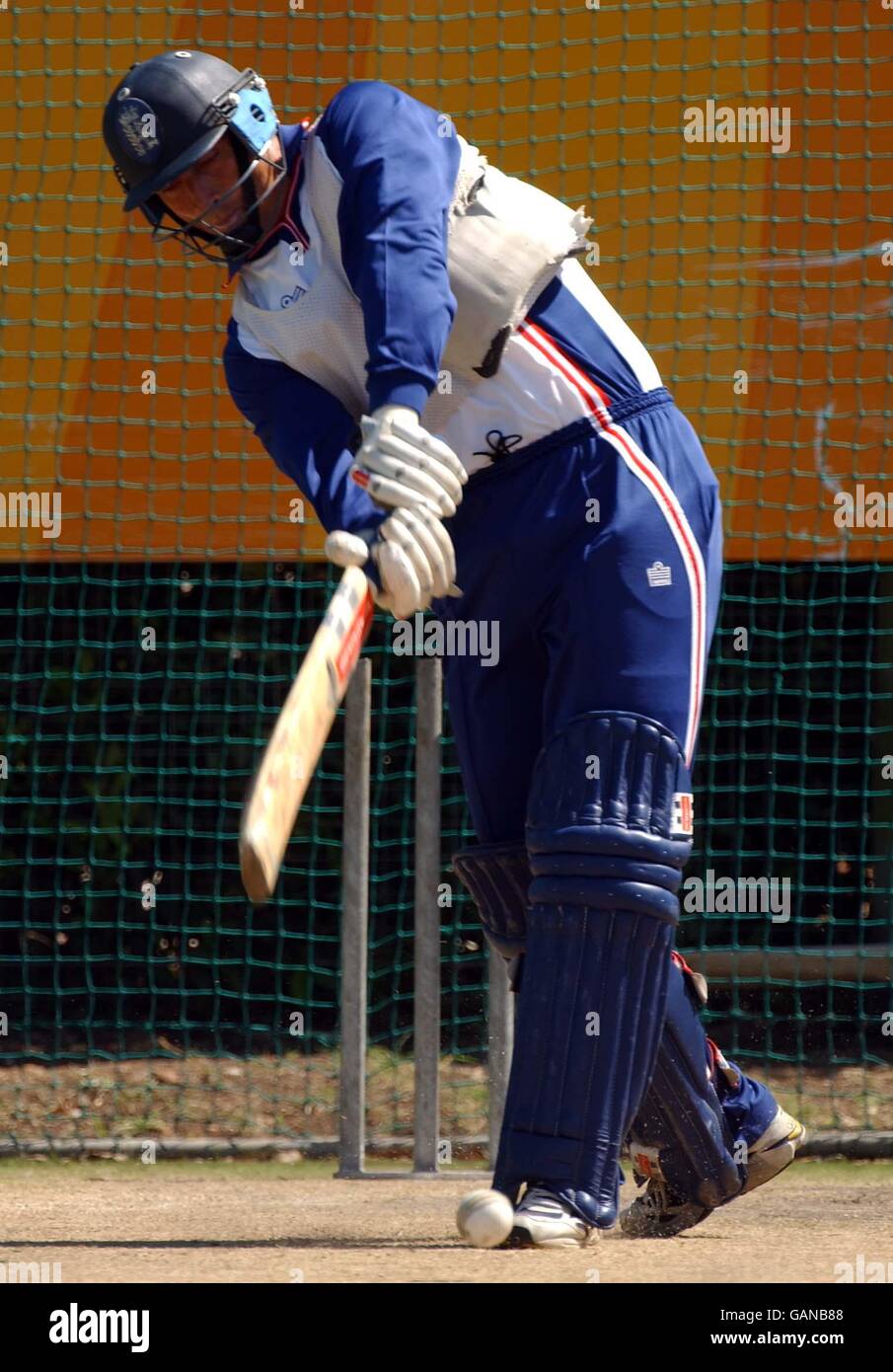 Cricket world cup 2003 england v australia nets hi-res stock ...