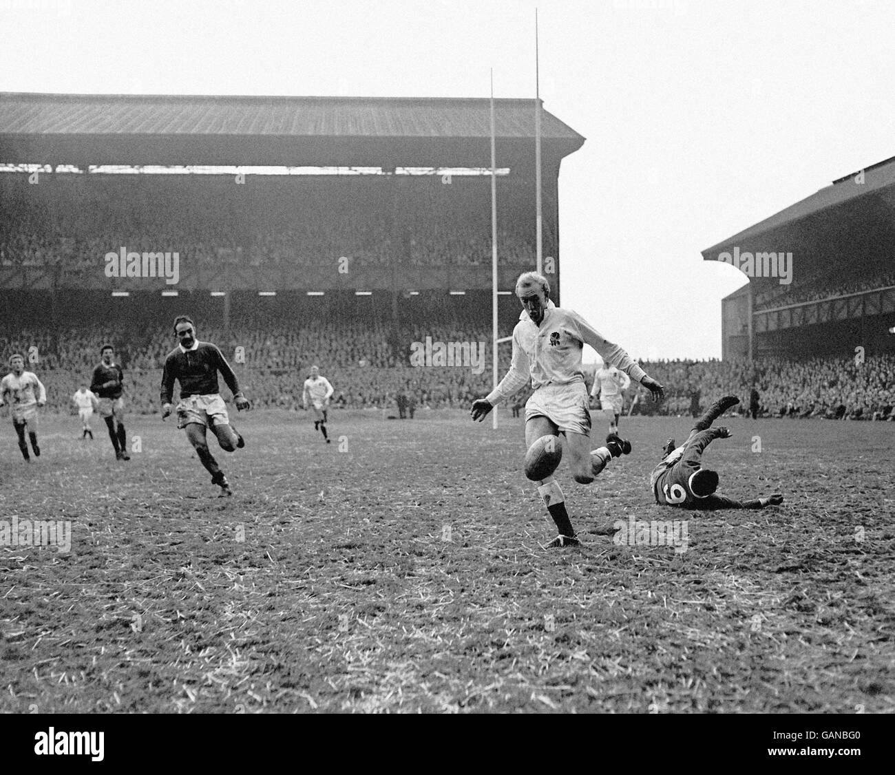 Rugby tackle Black and White Stock Photos & Images - Alamy