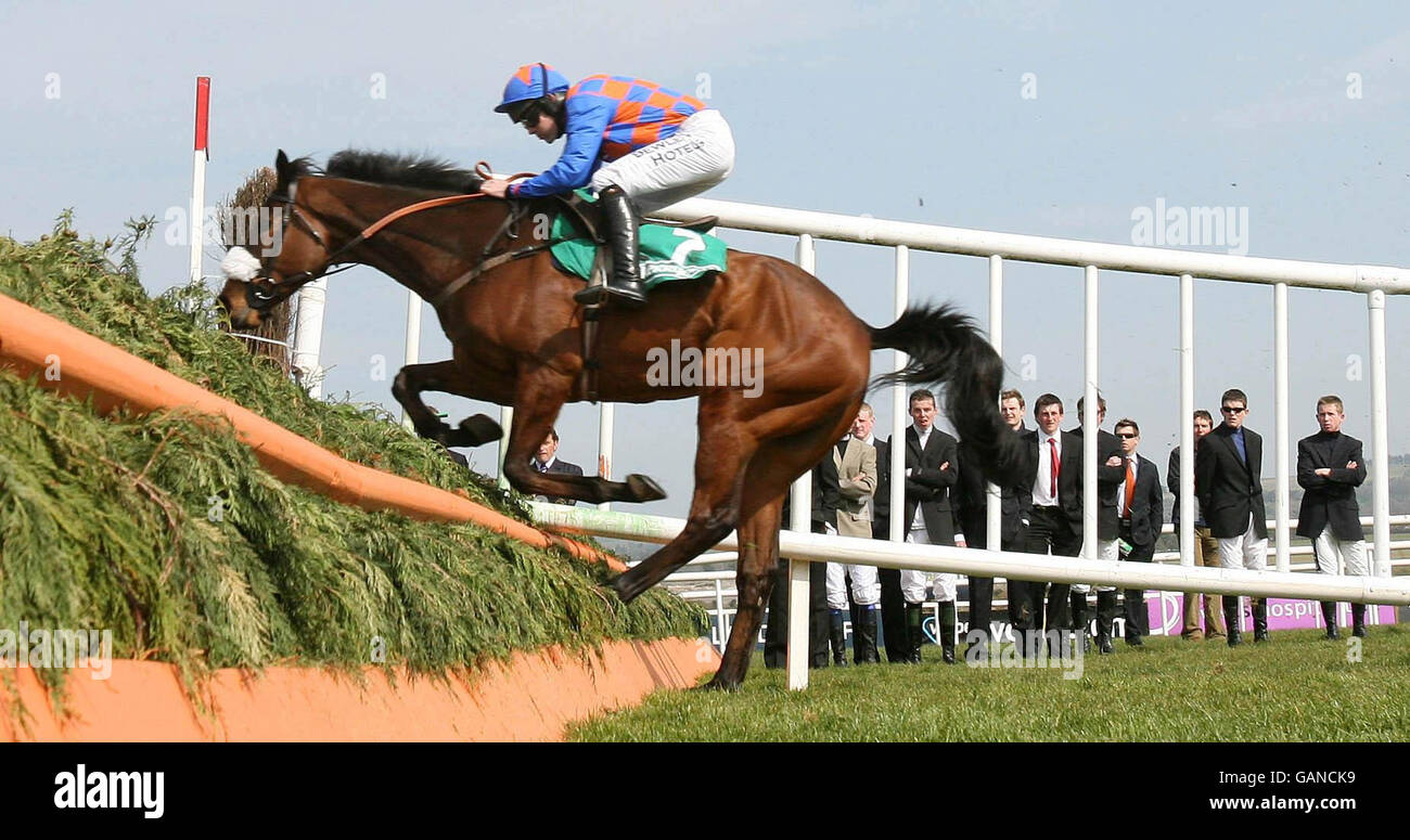 Full length action riding jockey jumping mangsb hi-res stock ...