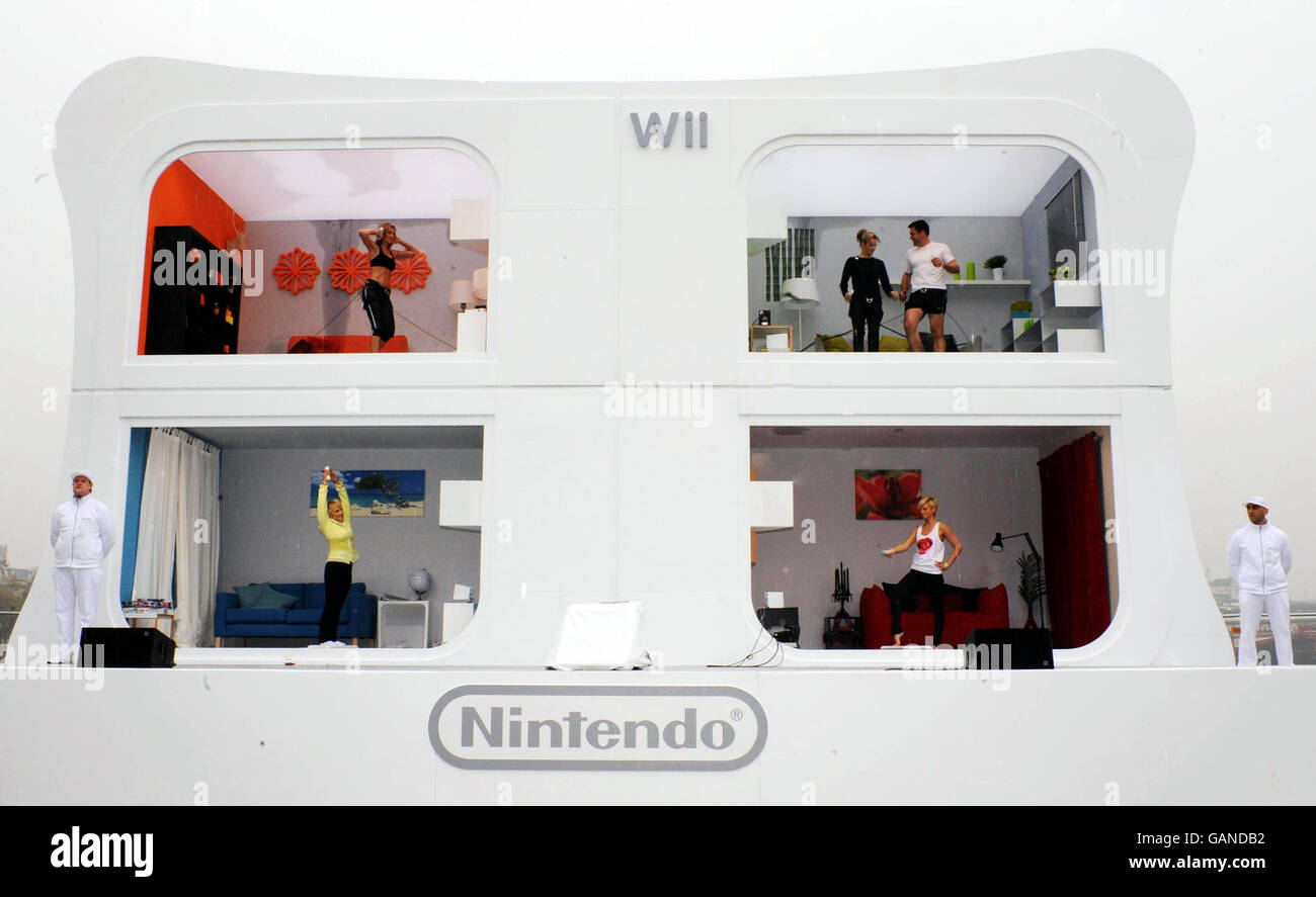 Celebrity fitness fans (from left to right, top to bottom) Nell ...