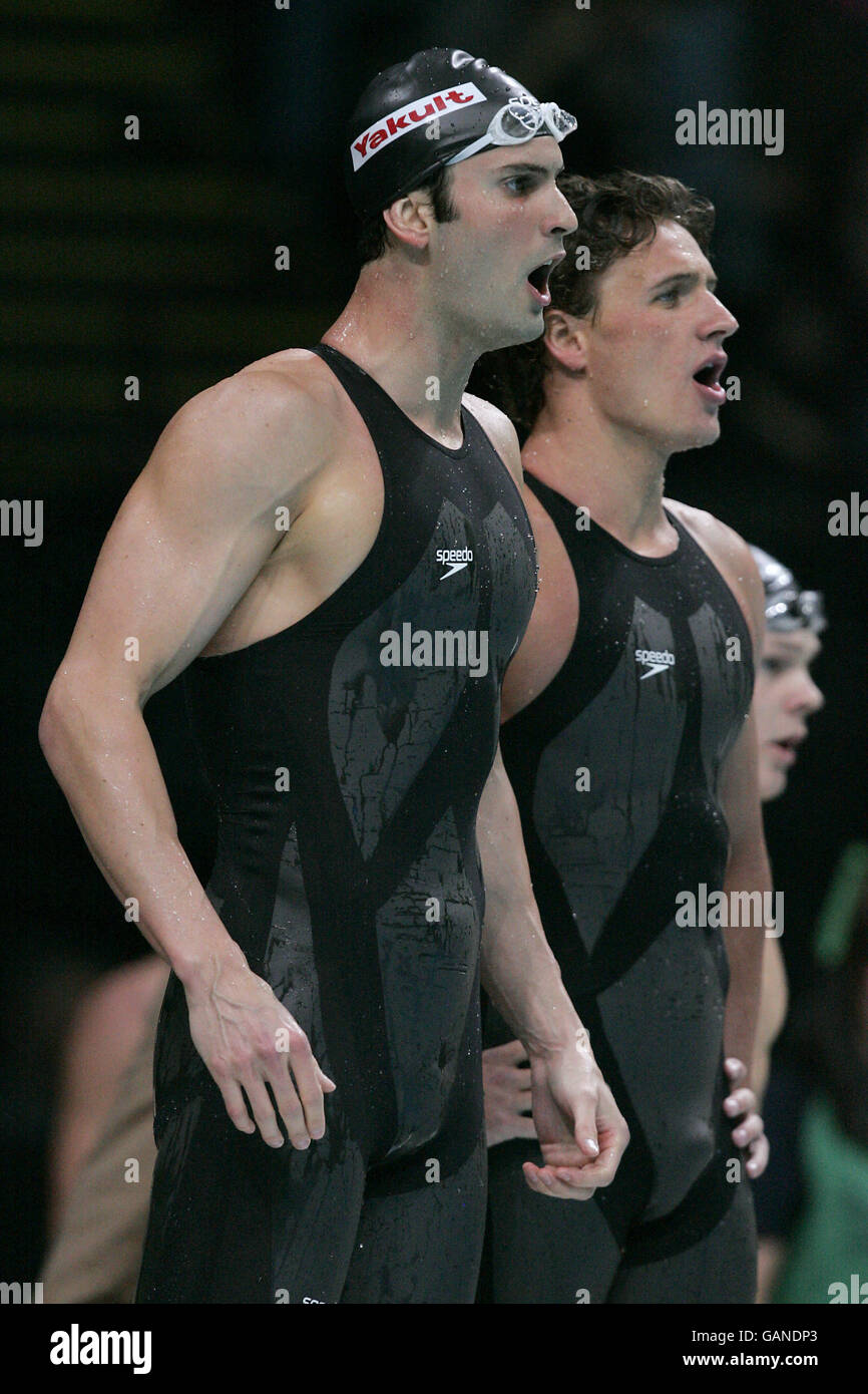 Mens 4x100 swimming relay hi-res stock photography and images - Alamy