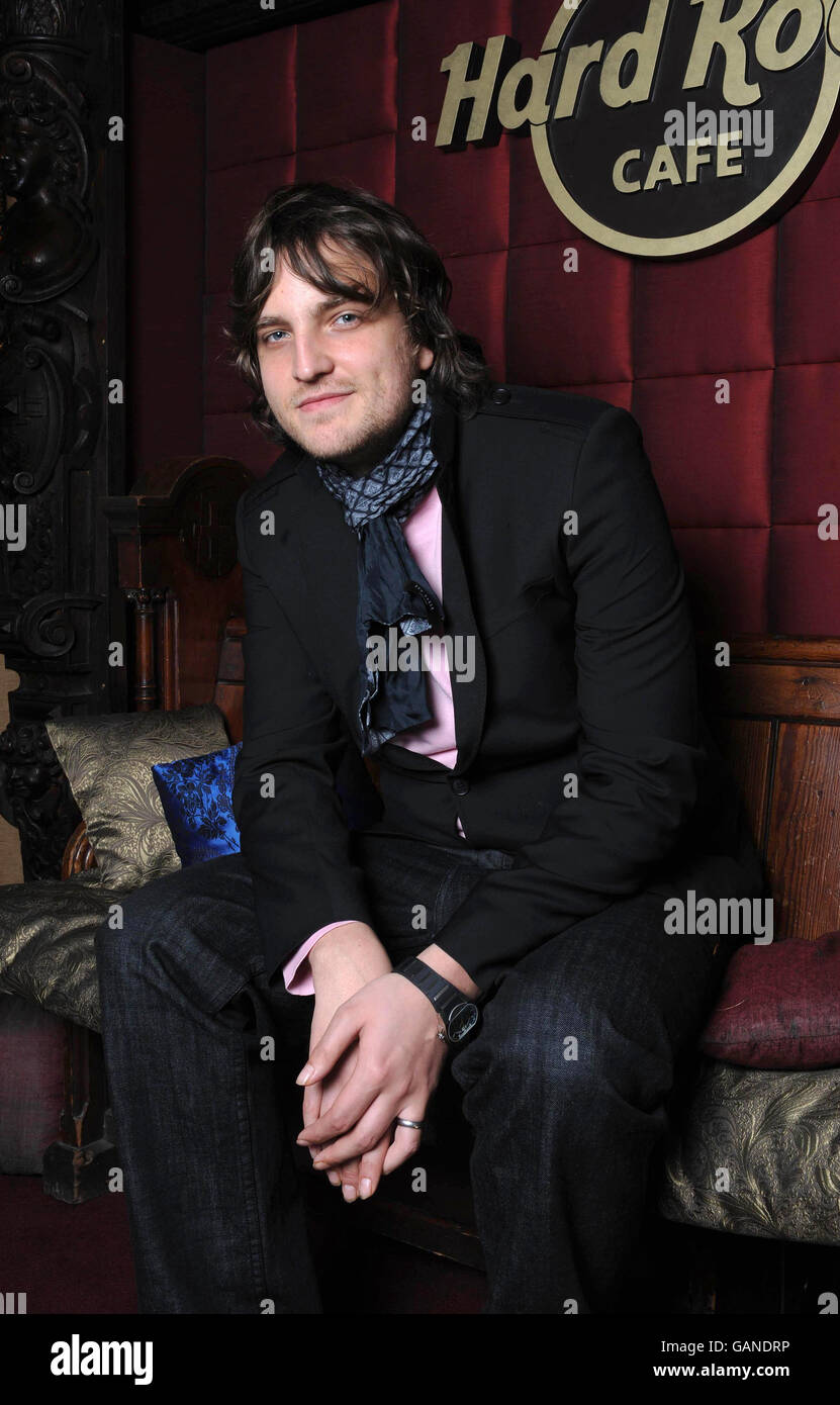 Hard Rock Cafe Photocall - London. James Walsh, lead singer of ...