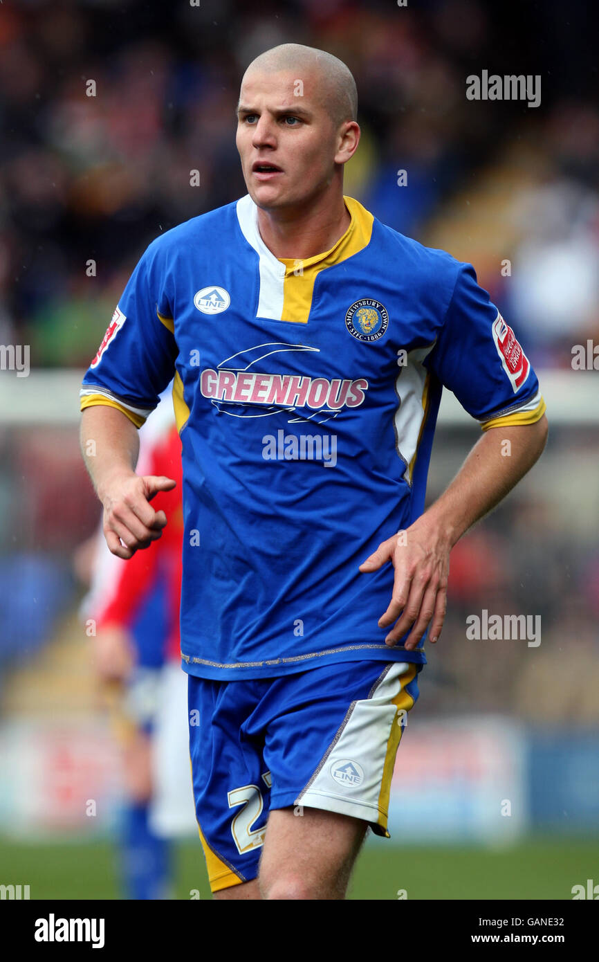 Soccer - Coca-Cola Football League Two - Shrewsbury Town v Wrexham ...