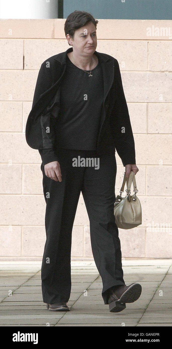 Martine Harris, mother of Brendan Harris, arrives for the sentencing of ...