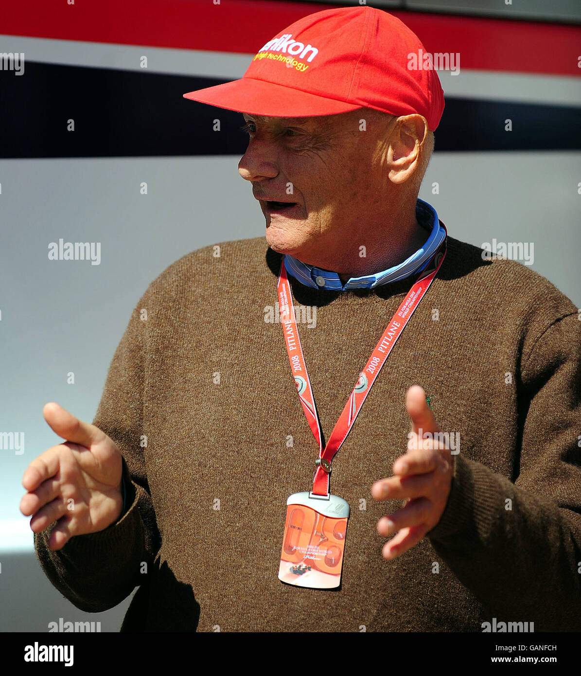 Nikki lauda before the formula one spanish grand prix hi-res stock ...