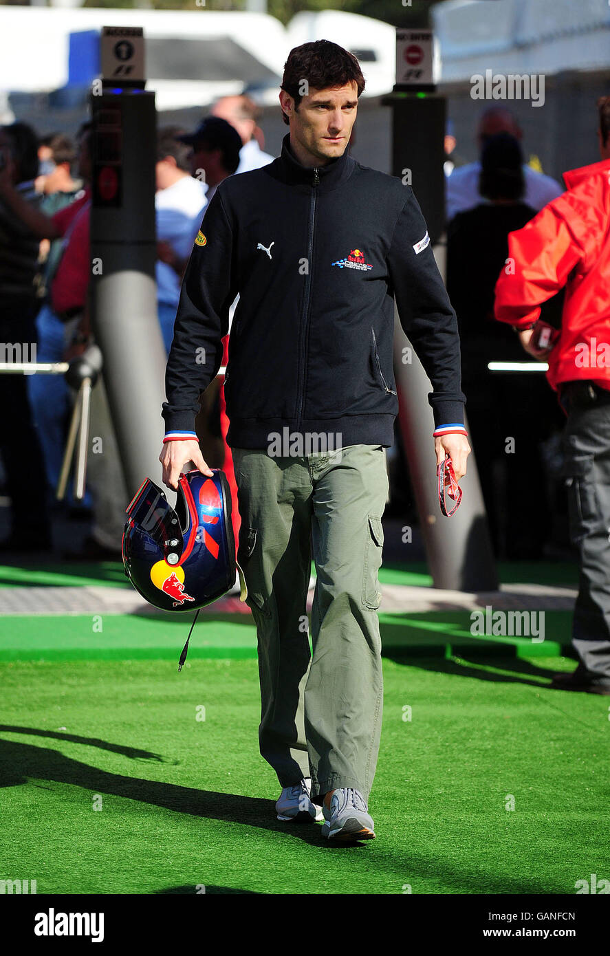 Australian Red Bull driver Mark Webber before the Formula One Spanish ...