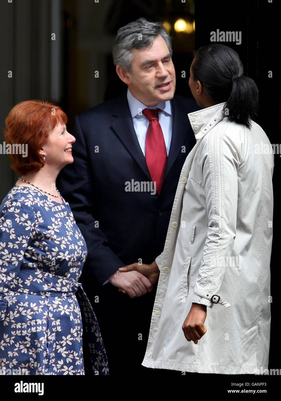 Prime Minister Gordon Brown and Hazel Blears, MP (left) meet with anti ...