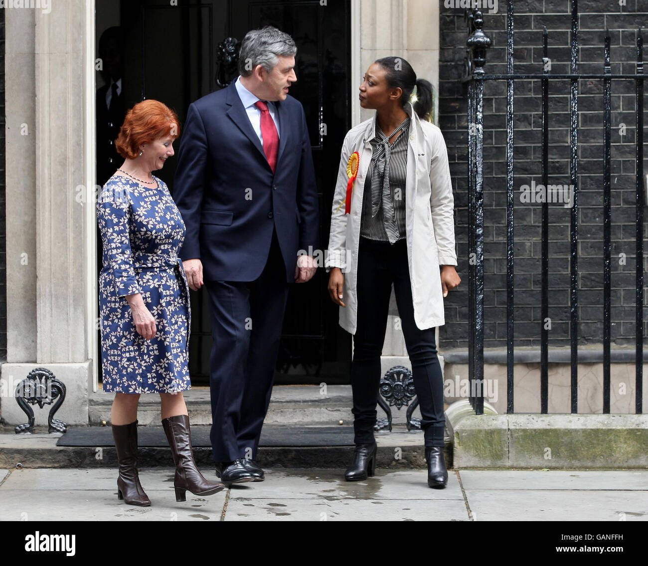 Prime Minister Gordon Brown and Hazel Blears, MP (left) meet with anti ...