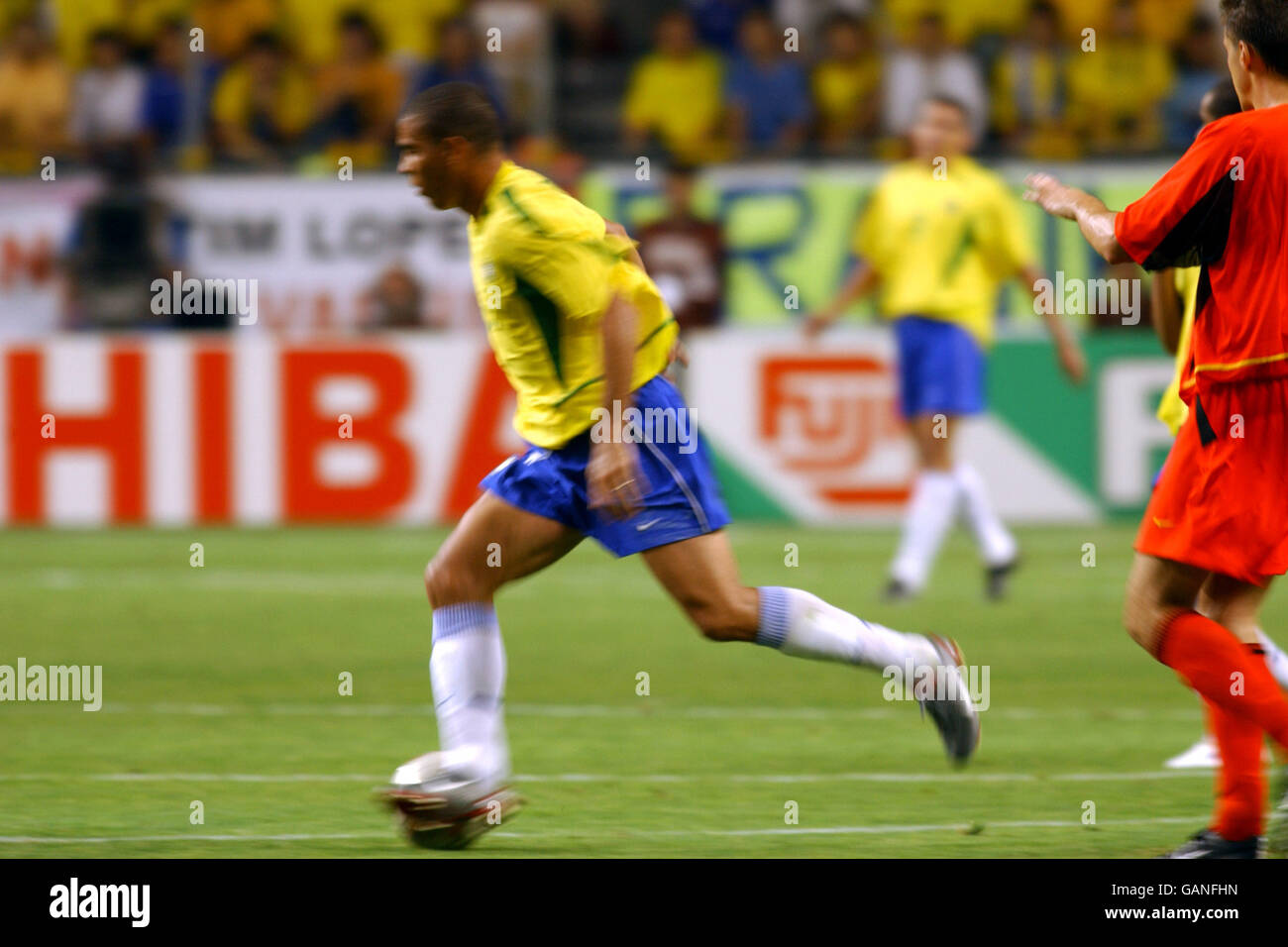 Soccer - FIFA World Cup 2002 - Second Round - Brazil v Belgium Stock ...