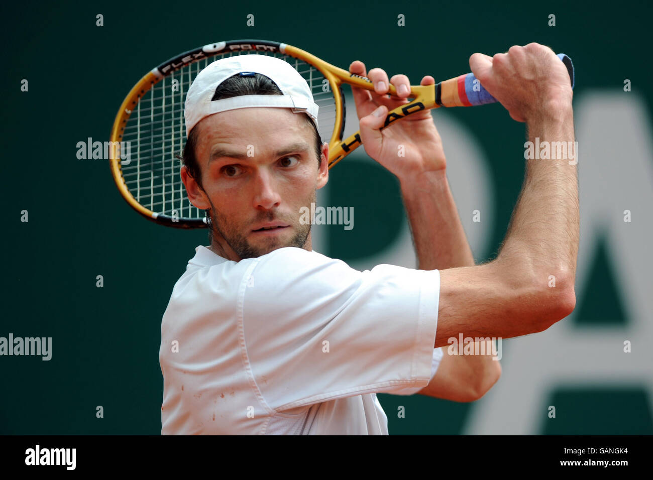Tennis player action hi-res stock photography and images - Alamy