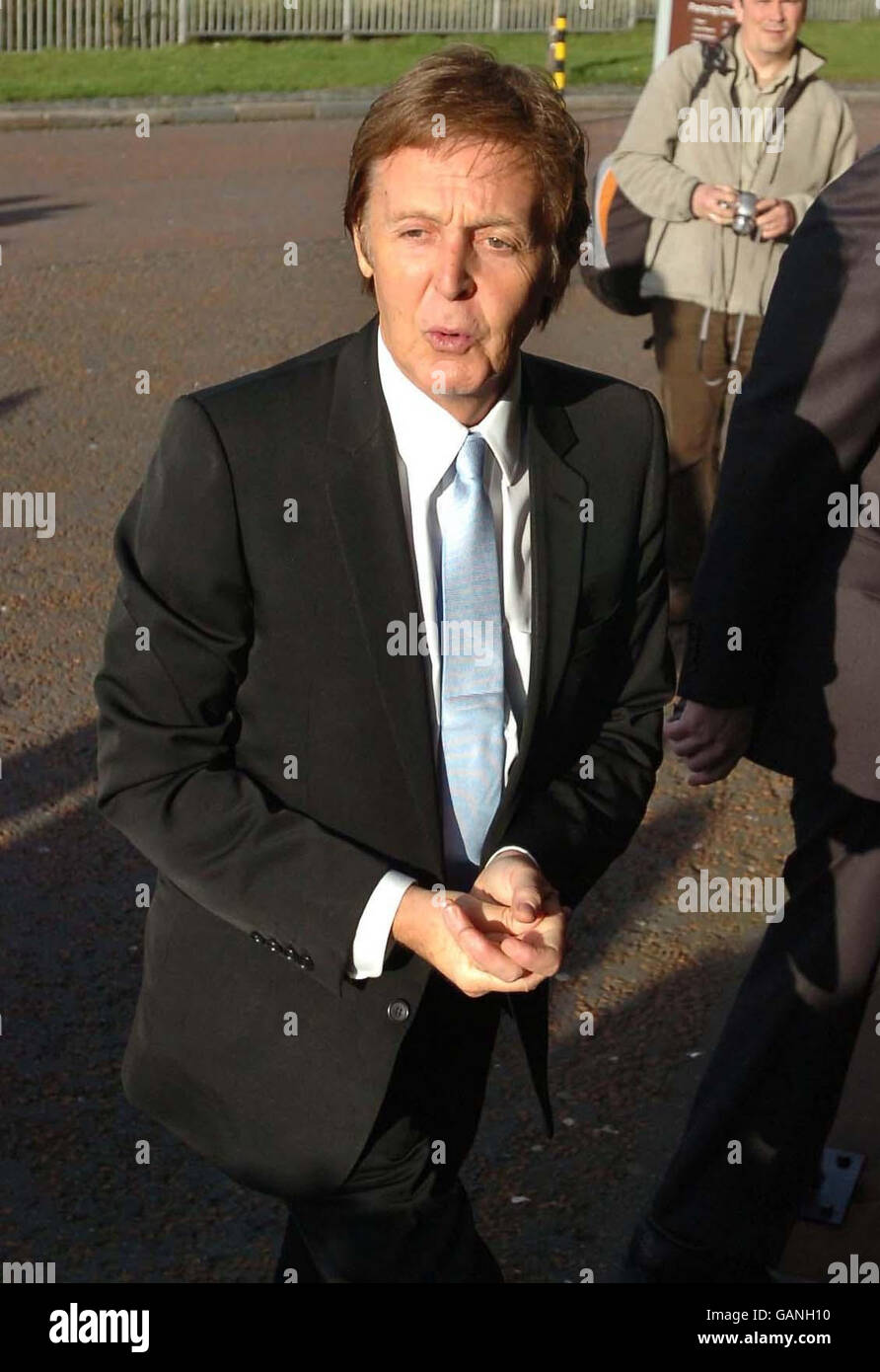 Sir Paul McCartney, arrives at Liverpool Anglican Cathedral for his ...