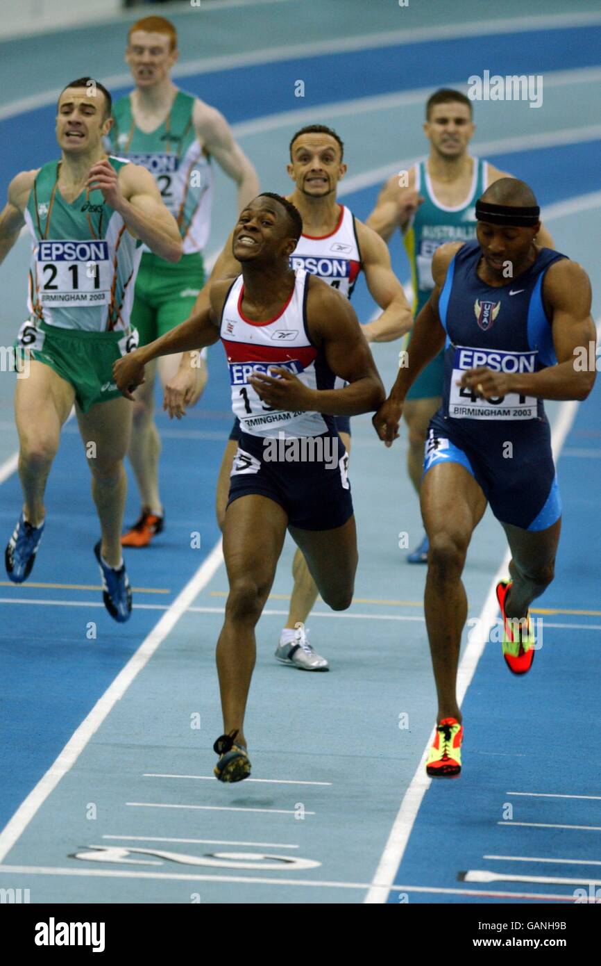USA's Tyree Washington wins the 400m final from Great Britain's Daniel ...