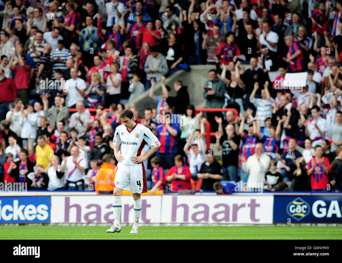 Burnleys michael duff shows dejection hi-res stock photography and ...