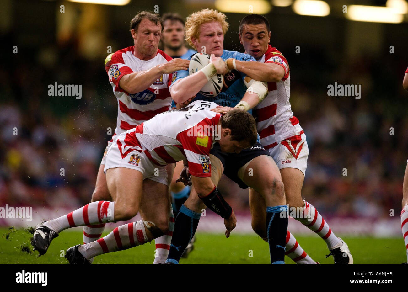 Rugby league st helens v wigan warriors millennium stadium hi-res stock ...