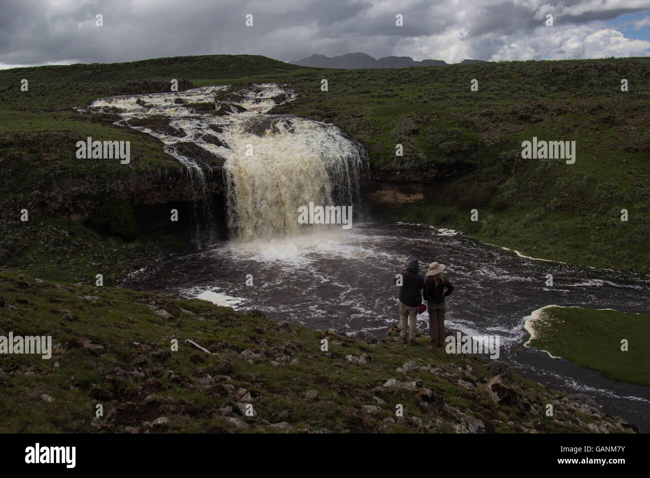 Bale Mountain waterfall in Ethiopia Stock Photo - Alamy