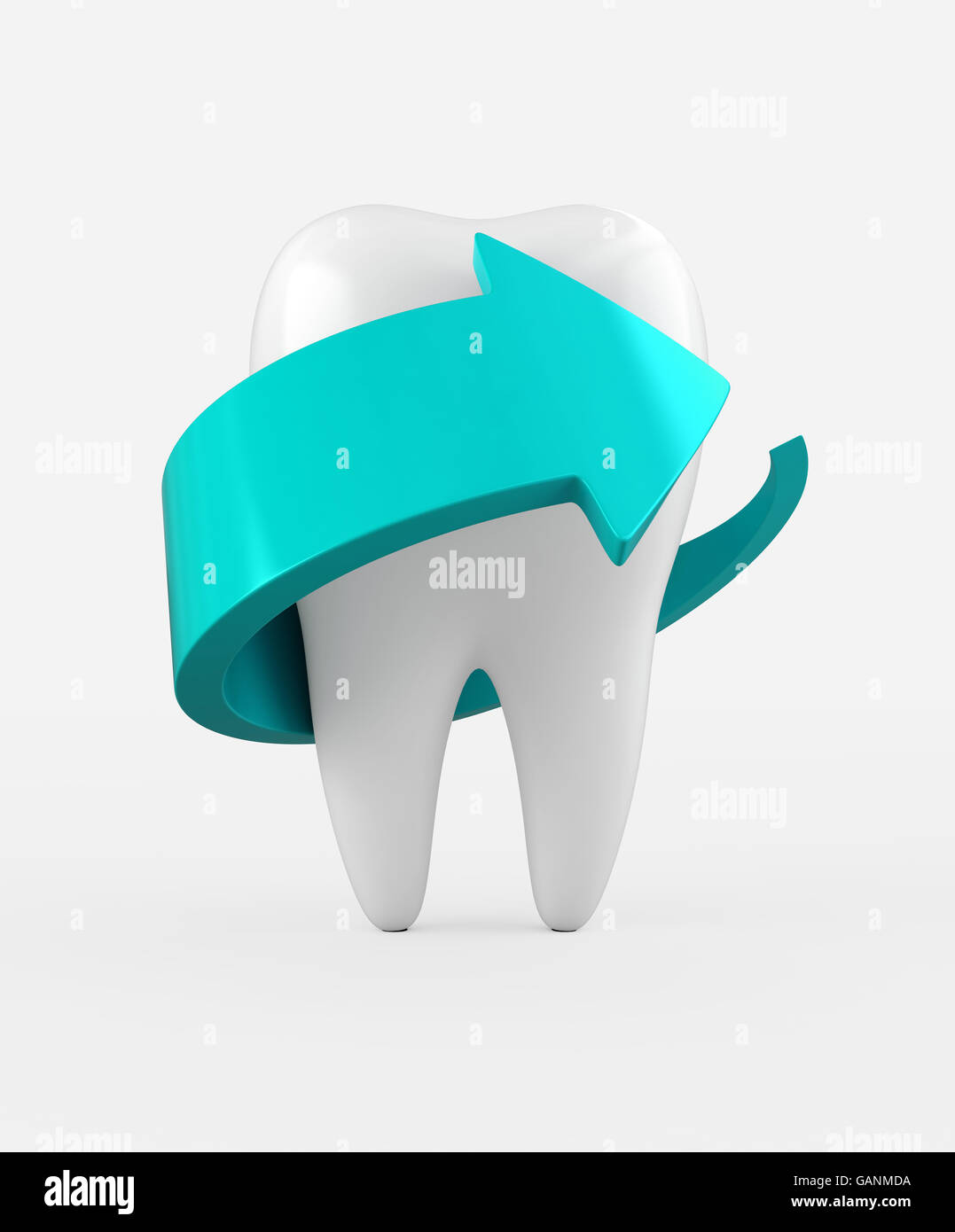 3D illustration of tooth protection and whitening, dental concept Stock ...