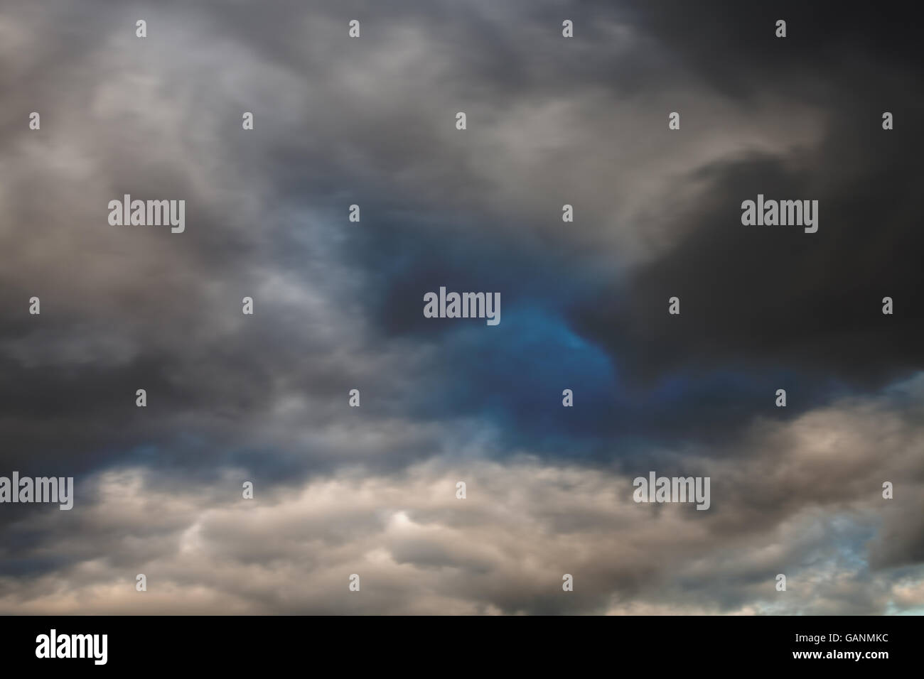 View on the blue sky with clouds on overcast day before rain Stock ...