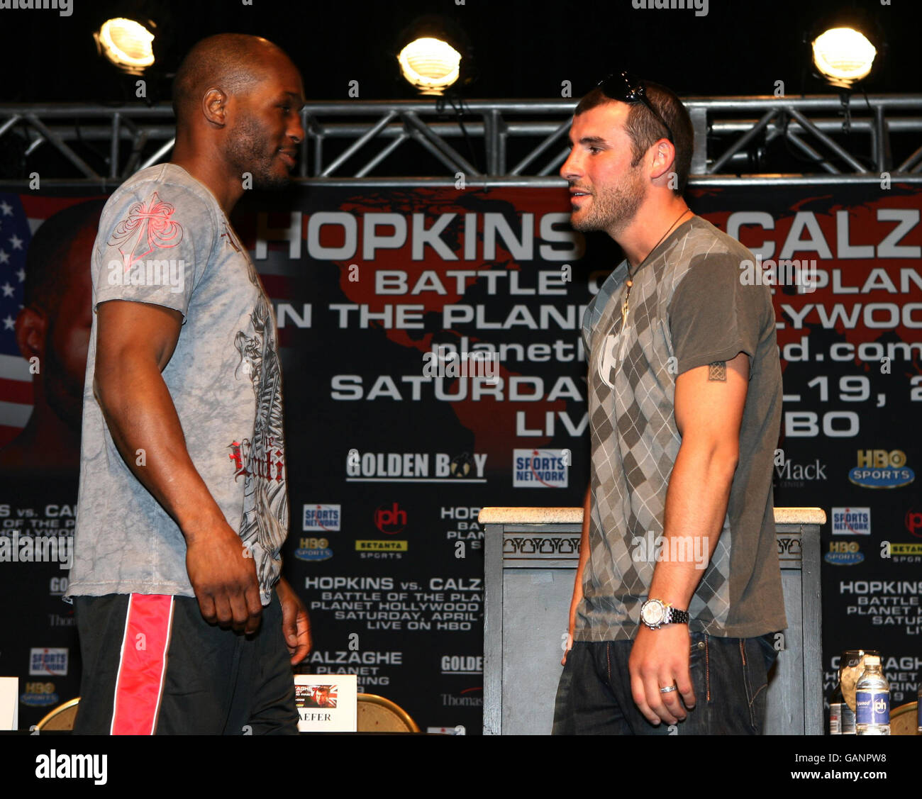 Boxing - Joe Calzaghe and Bernard Hopkins - Planet Hollywood Hotel ...