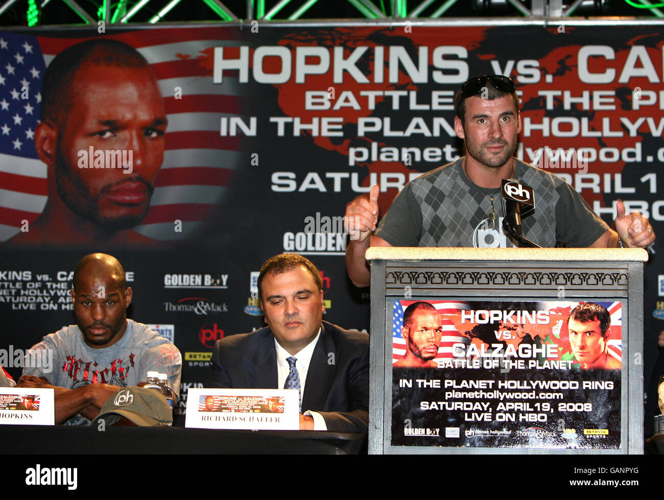 Boxing - Joe Calzaghe and Bernard Hopkins - Planet Hollywood Hotel ...
