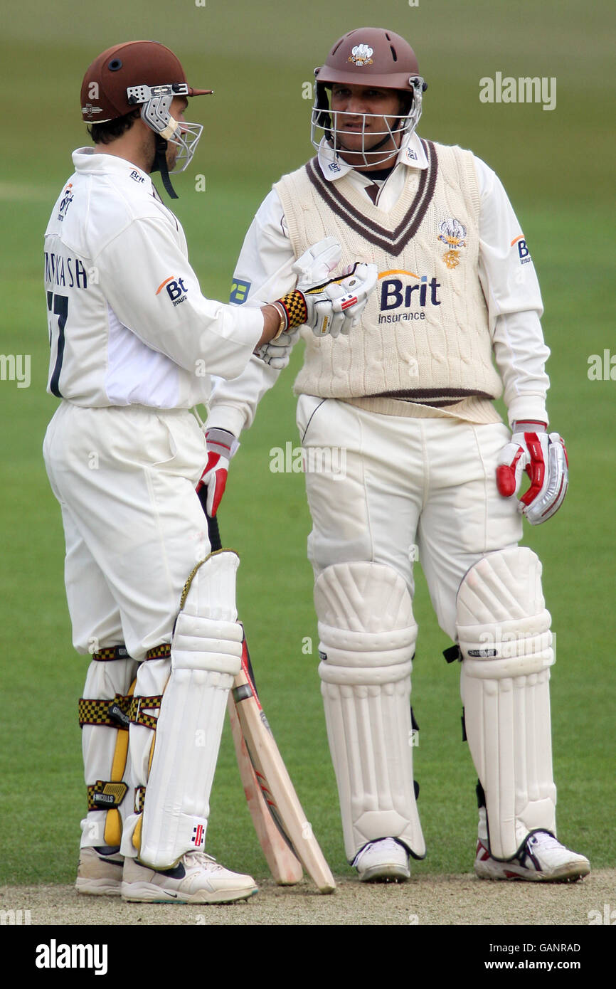 Surreys mark ramprakash left with batting partner mark butcher hi-res ...
