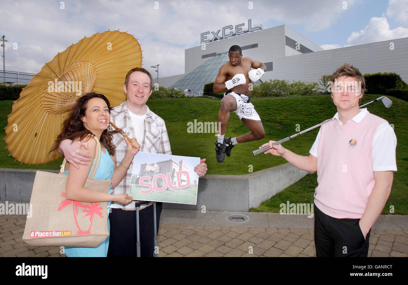 From left to right, Therese Ricotta and Chris Nicholas representing 'A ...