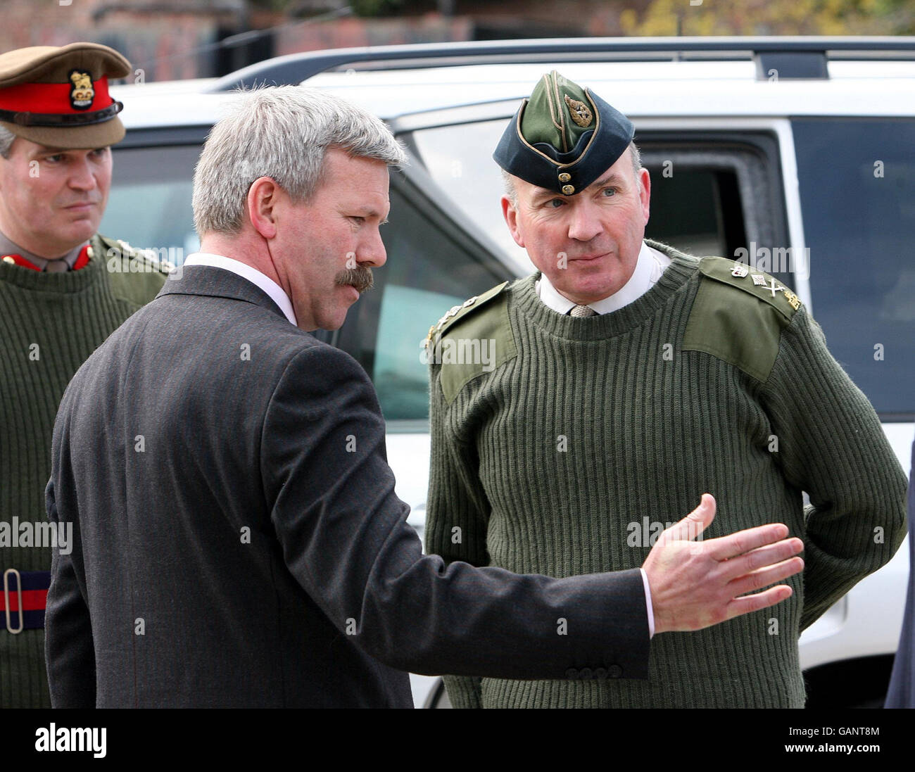 Sir Richard Dannatt visits army aftercare centre Stock Photo - Alamy
