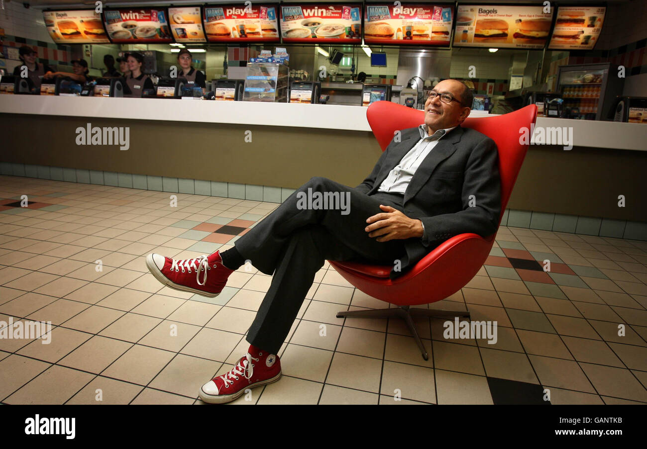 Designer to the stars unveils fast-food uniform Stock Photo - Alamy