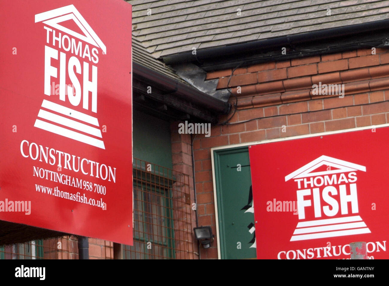 Construction - Thomas Fish Feature - Nottingham Stock Photo - Alamy