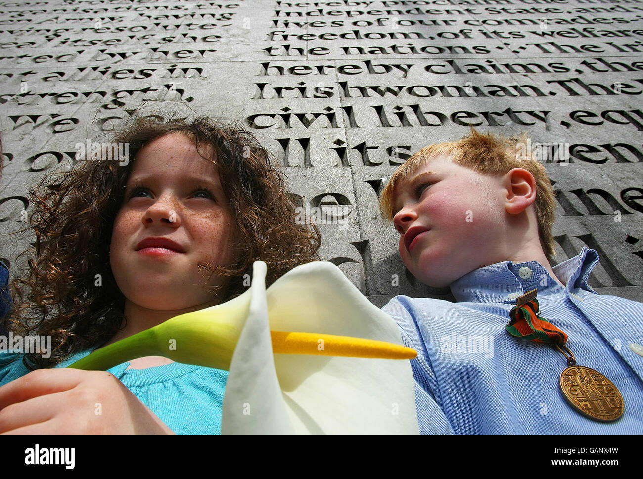 Youngsters Mikey Timmons (10) and Ronin Whelan (9) attend the Annual ...