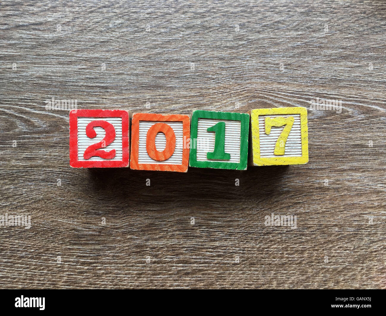 Year 201y done with Wooden Block numbers Stock Photo - Alamy
