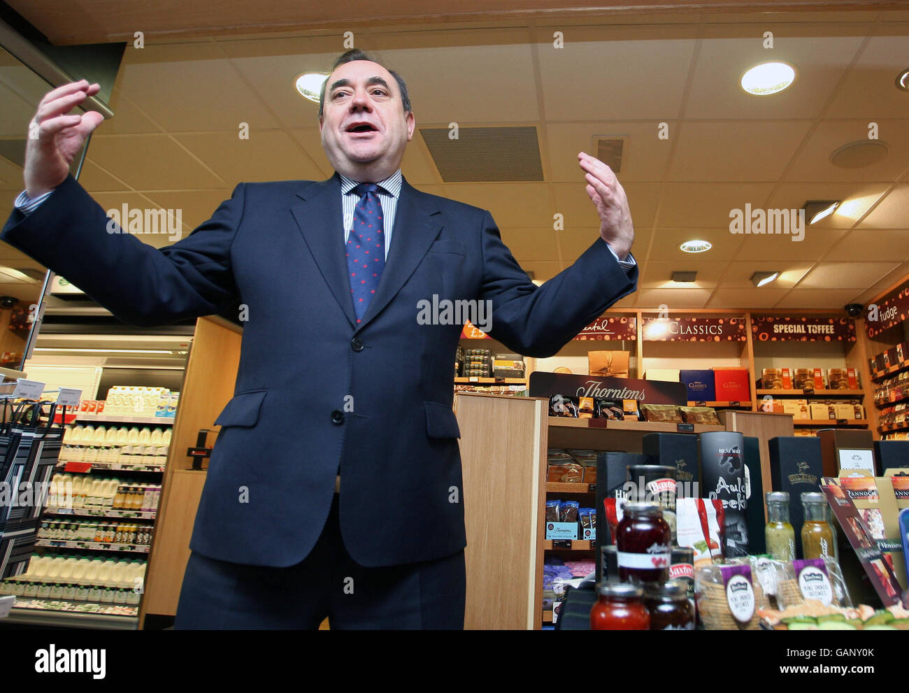 Scottish First Minister Alex Salmond opens New York-style deli chain ...