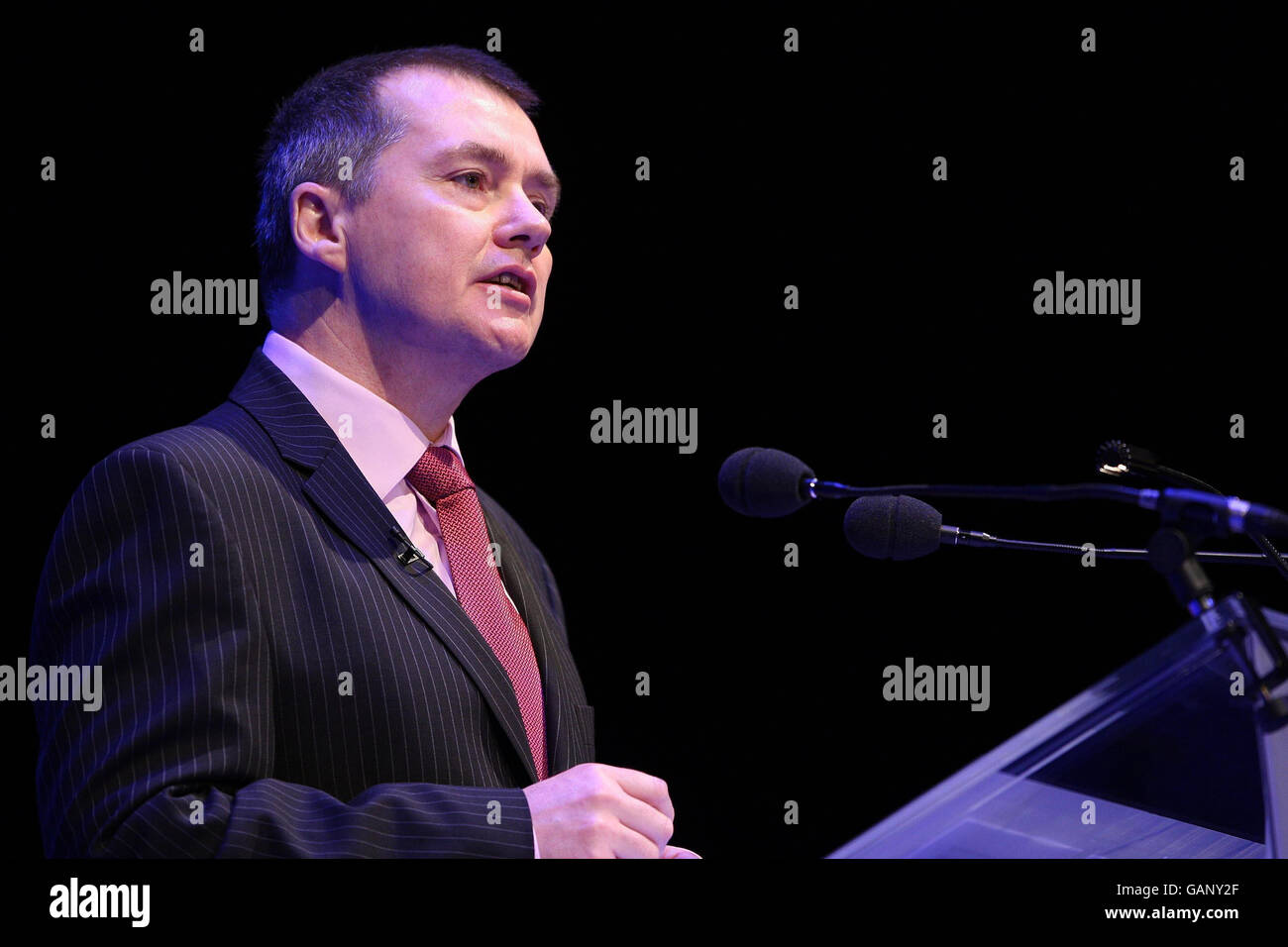 Chief executive of British Airways Willie Walsh delivers a speech at ...