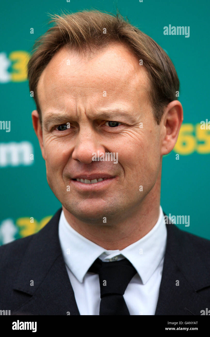 Actor Jason Donovan during the bet365 Gold Cup Meeting at Sandown ...