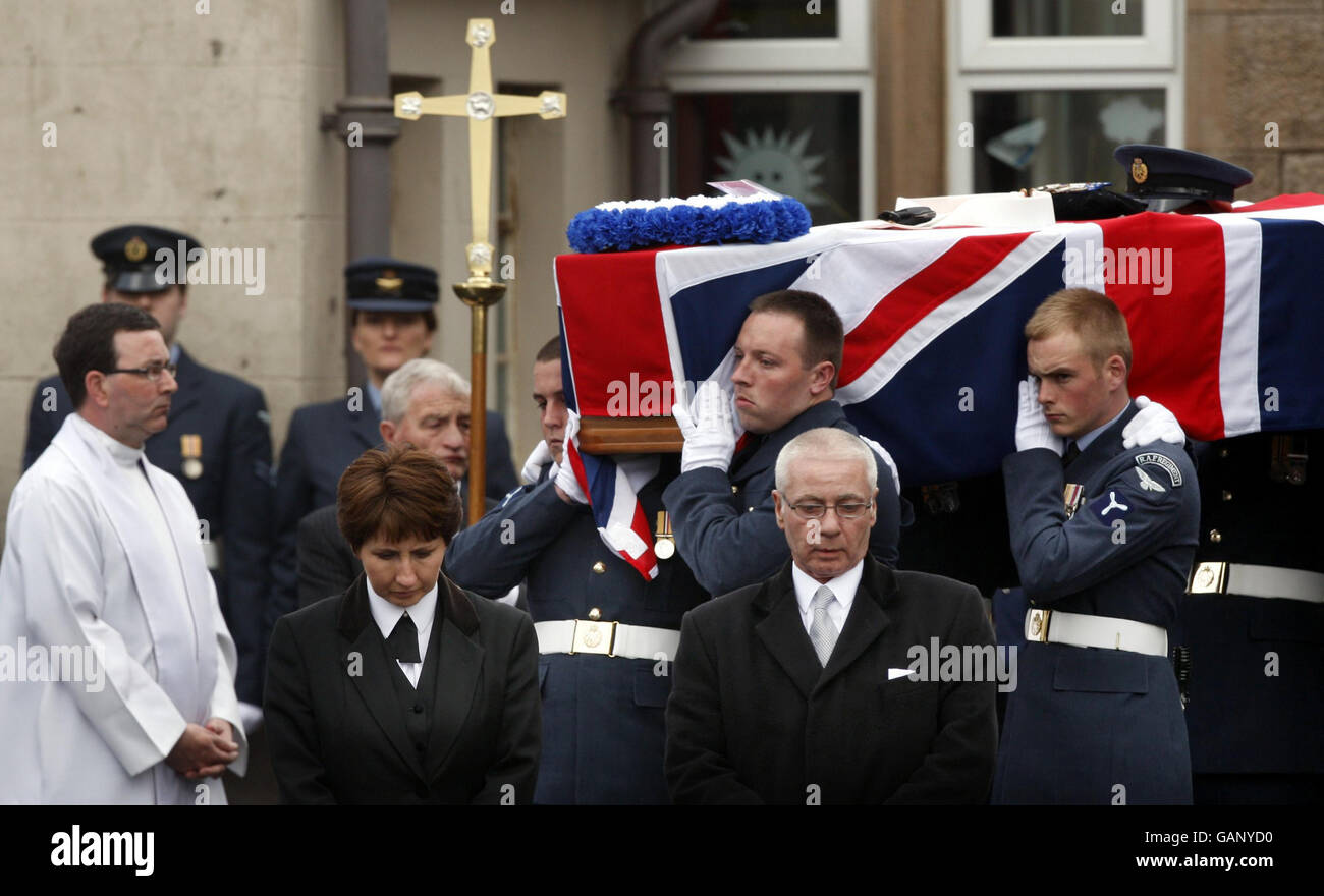 Funeral of RAF Serviceman held Stock Photo - Alamy