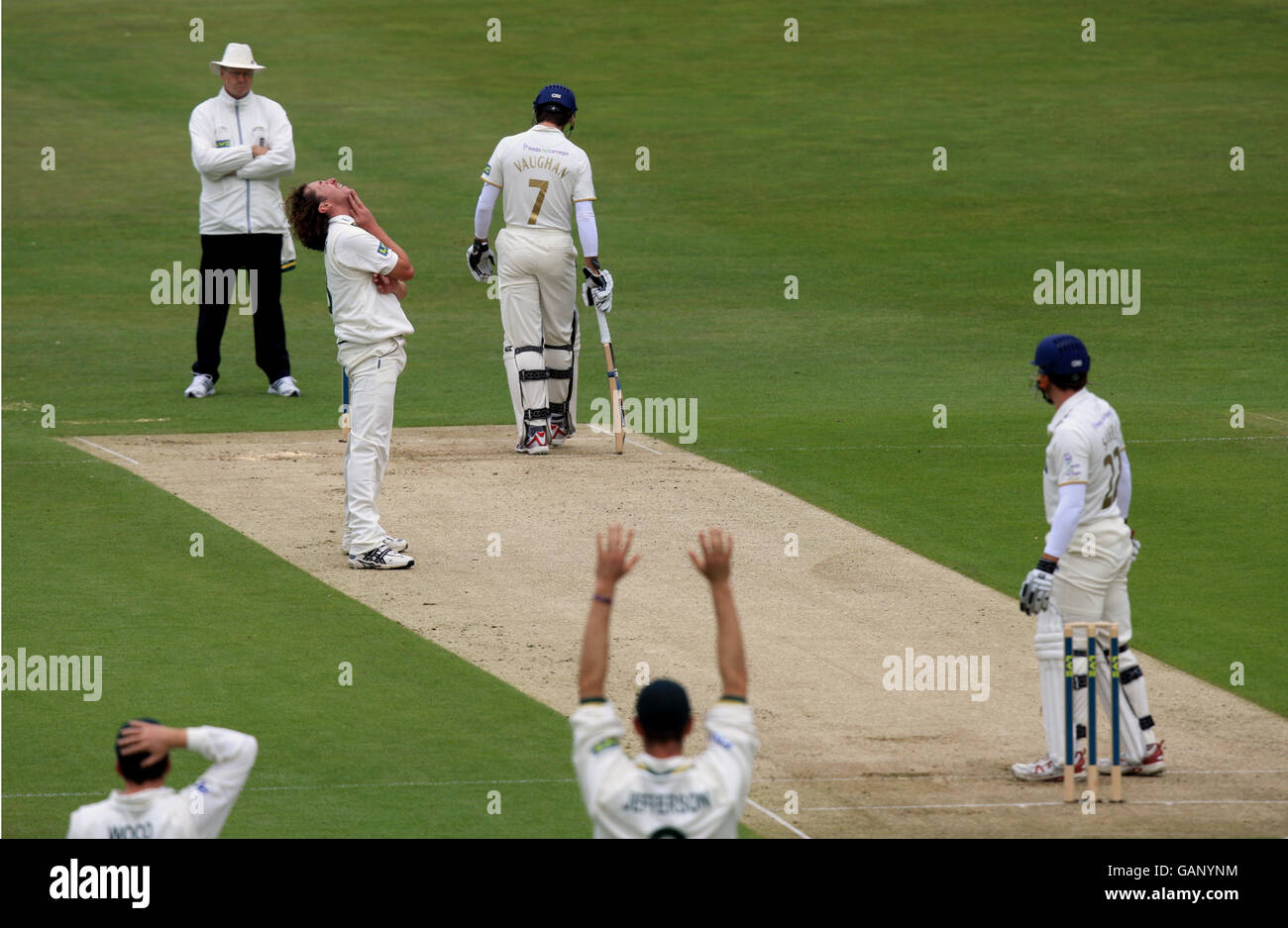 Nottinghamshire's Ryan Sidebottom looks for inspiration after bowling ...