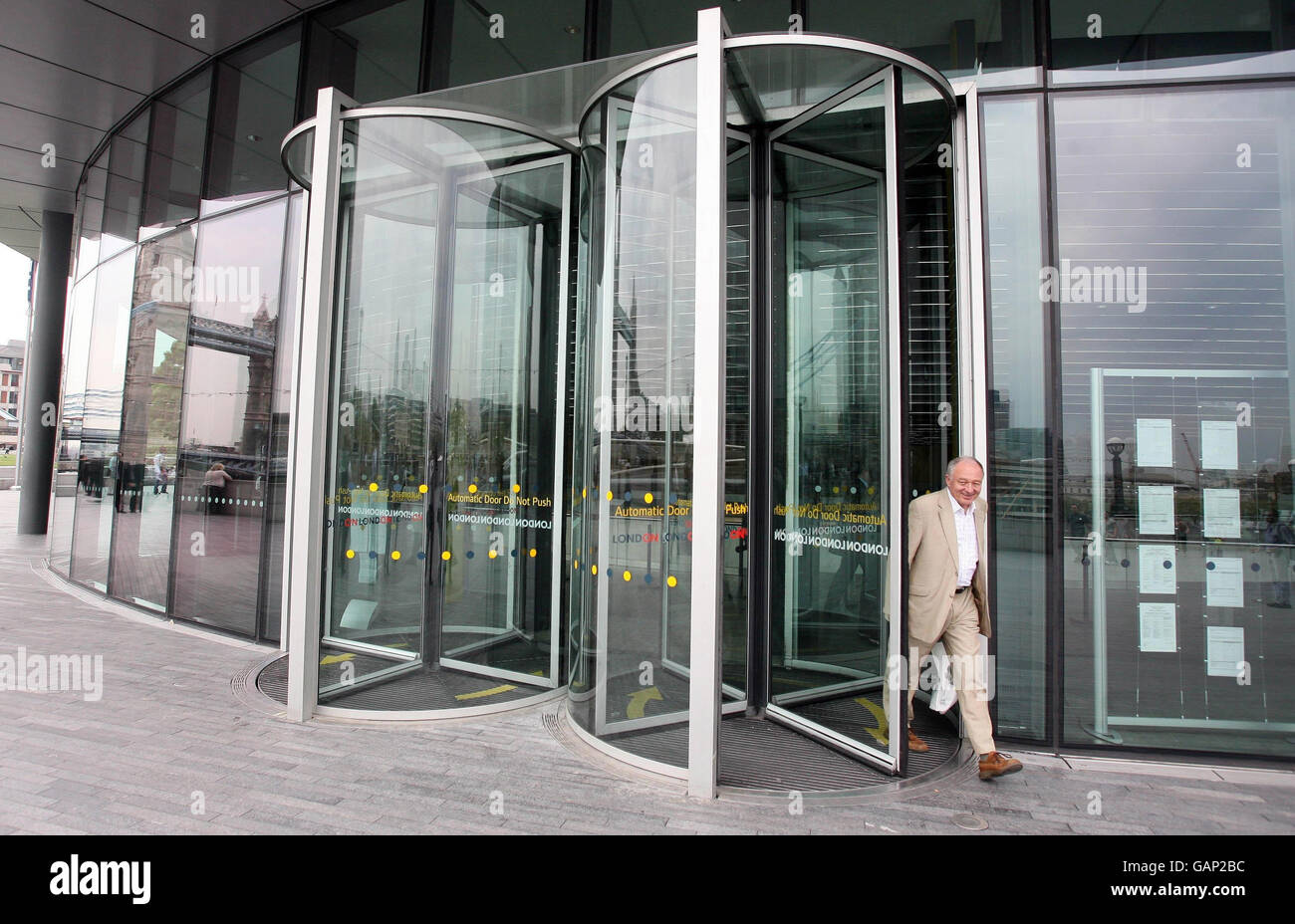 Former London Mayor Ken Livingstone leaves the City Hall in London with ...