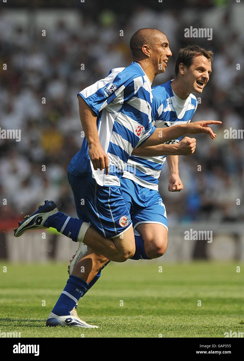 Reading's James Harper celebrates after scoring the first goal with ...