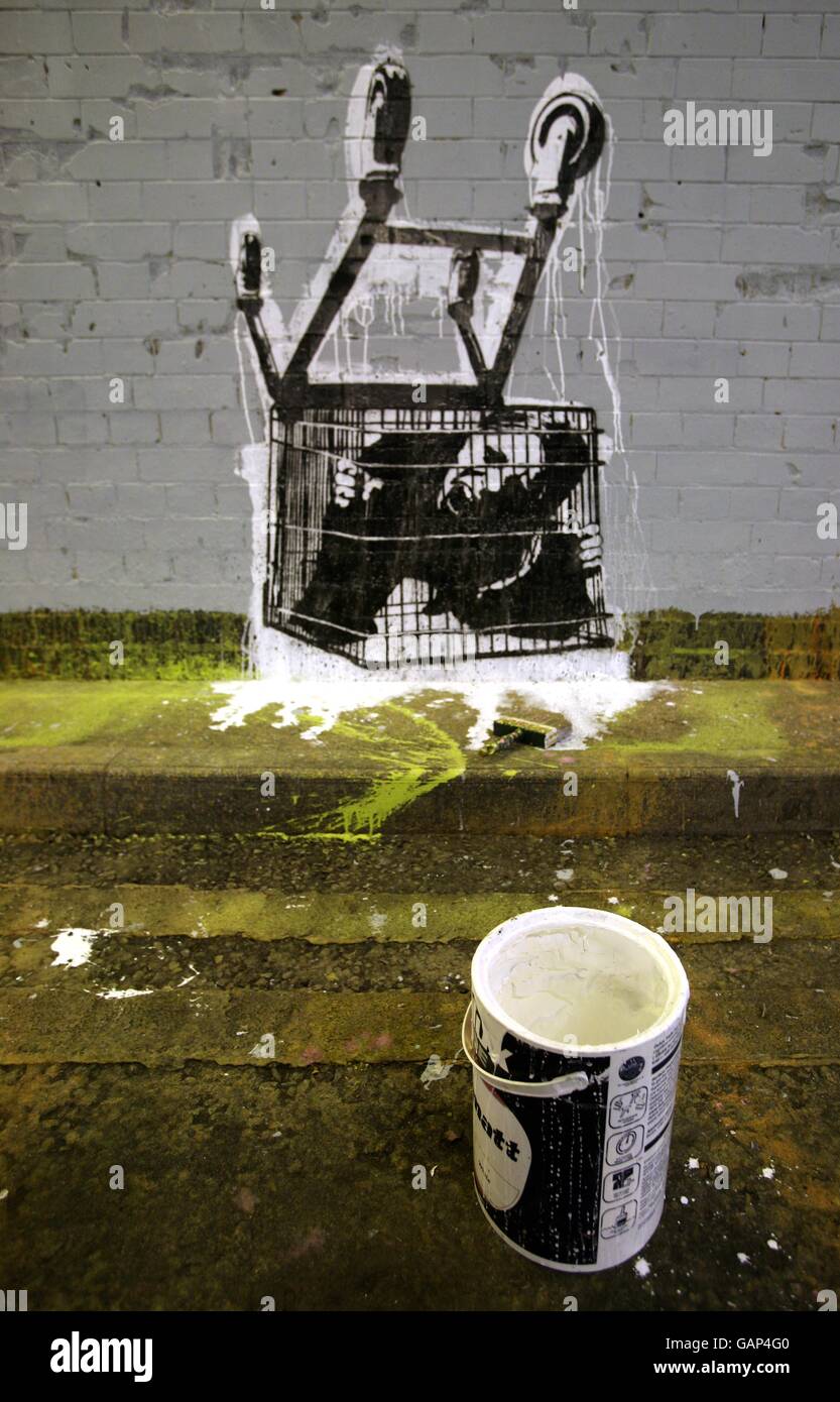 New Banksy artwork Stock Photo - Alamy